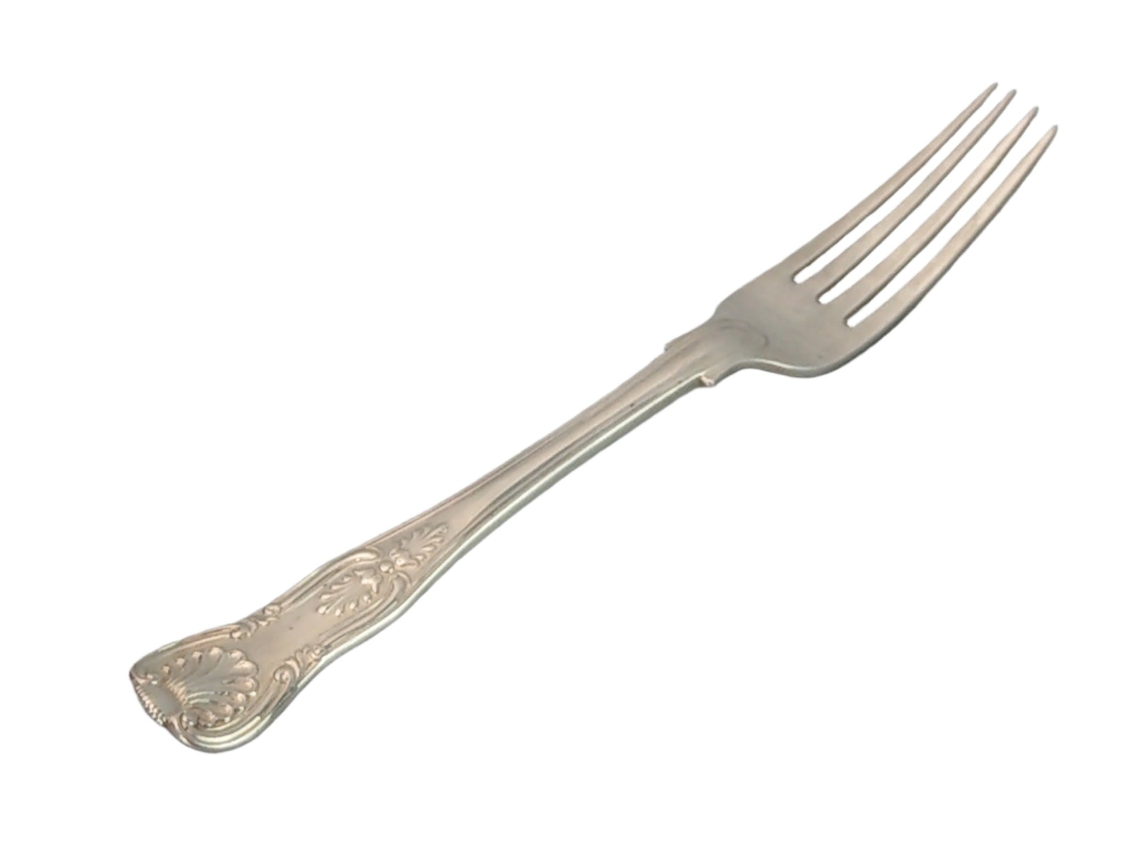 Antique Silver Fork King Pattern, George William Adams, c.1843 Engrave ...