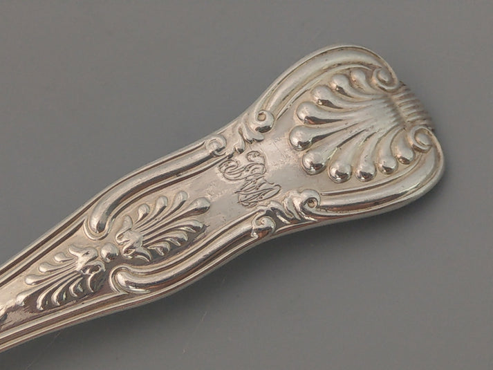 Antique Silver Fork King Pattern, George William Adams, c.1843 Engrave ...